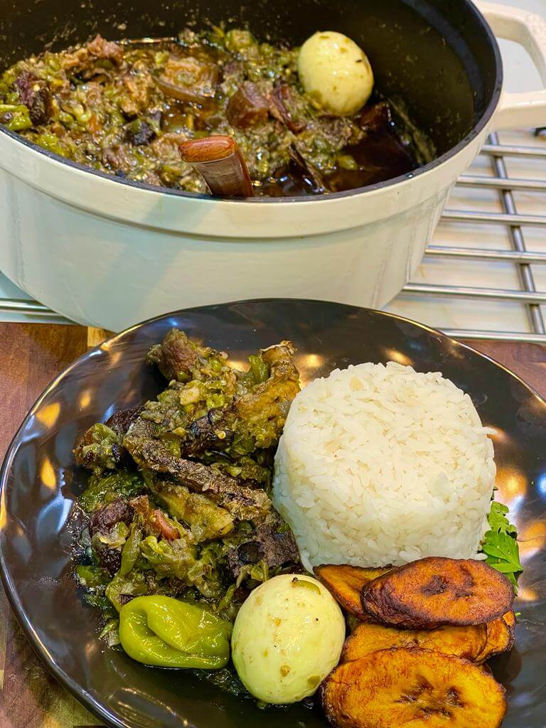 Light fresh fish stew & sweet plantain mash/onunu Part 2 - Tastebudz ...